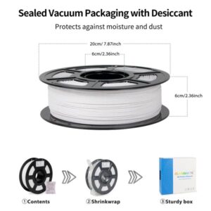 iSANMATE High Strength PLA Glass Fiber – White 3D Filament - 3D Master ...
